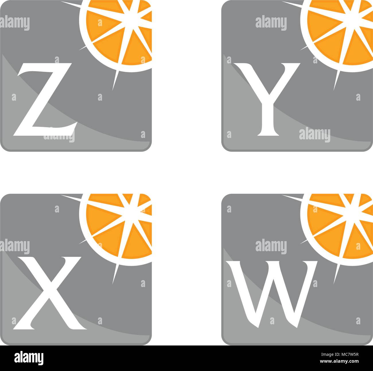 Compass Guide Solutions Template Set Stock Vector Image & Art - Alamy