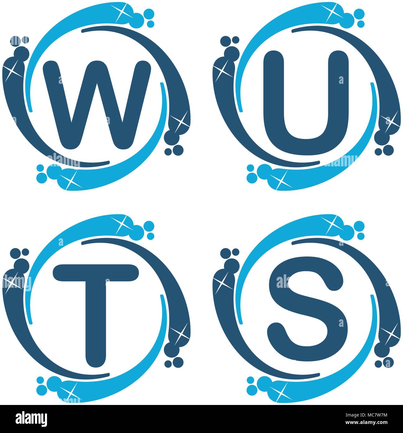 Water Clean Service Set Stock Vector Image & Art - Alamy