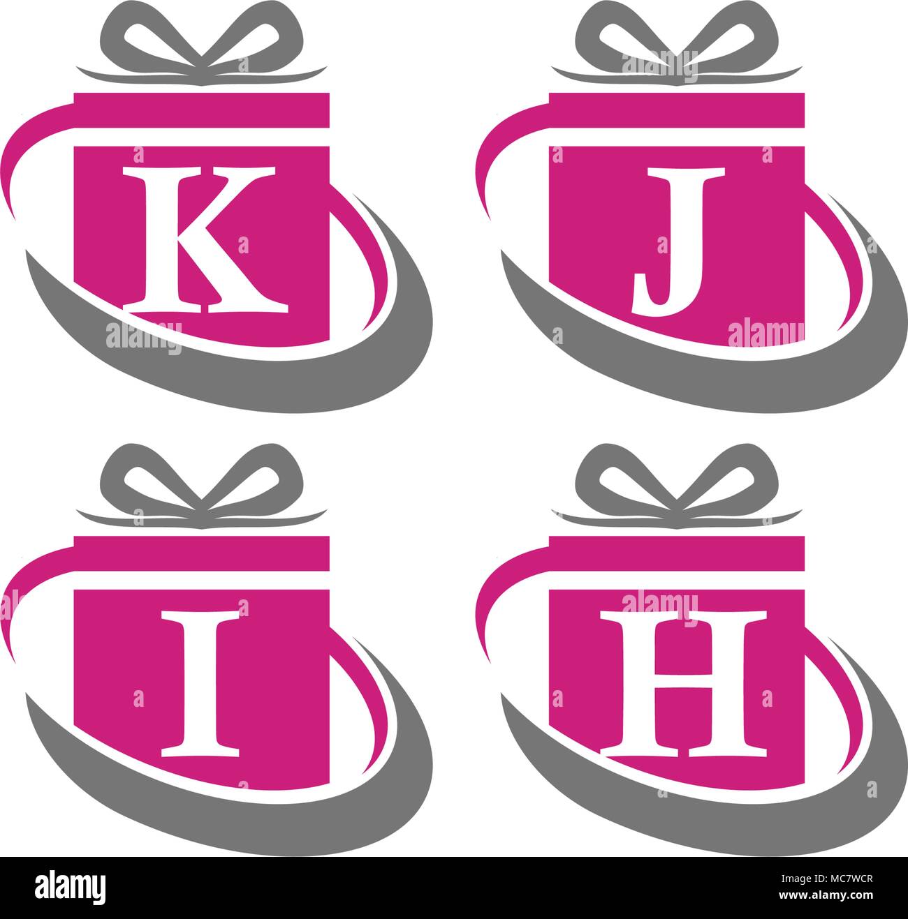 Gift Box Ribbon Set Stock Vector Image & Art - Alamy