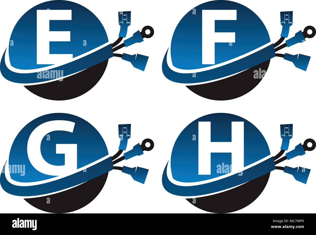 Global Electricity Template Set Stock Vector Image & Art - Alamy