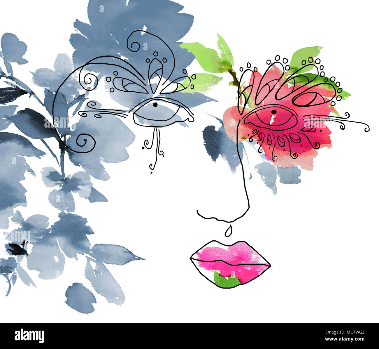 Fantasy Face 2 Stock Photo - Alamy