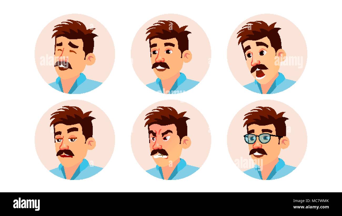 Bearded italian man Stock Vector Images - Alamy