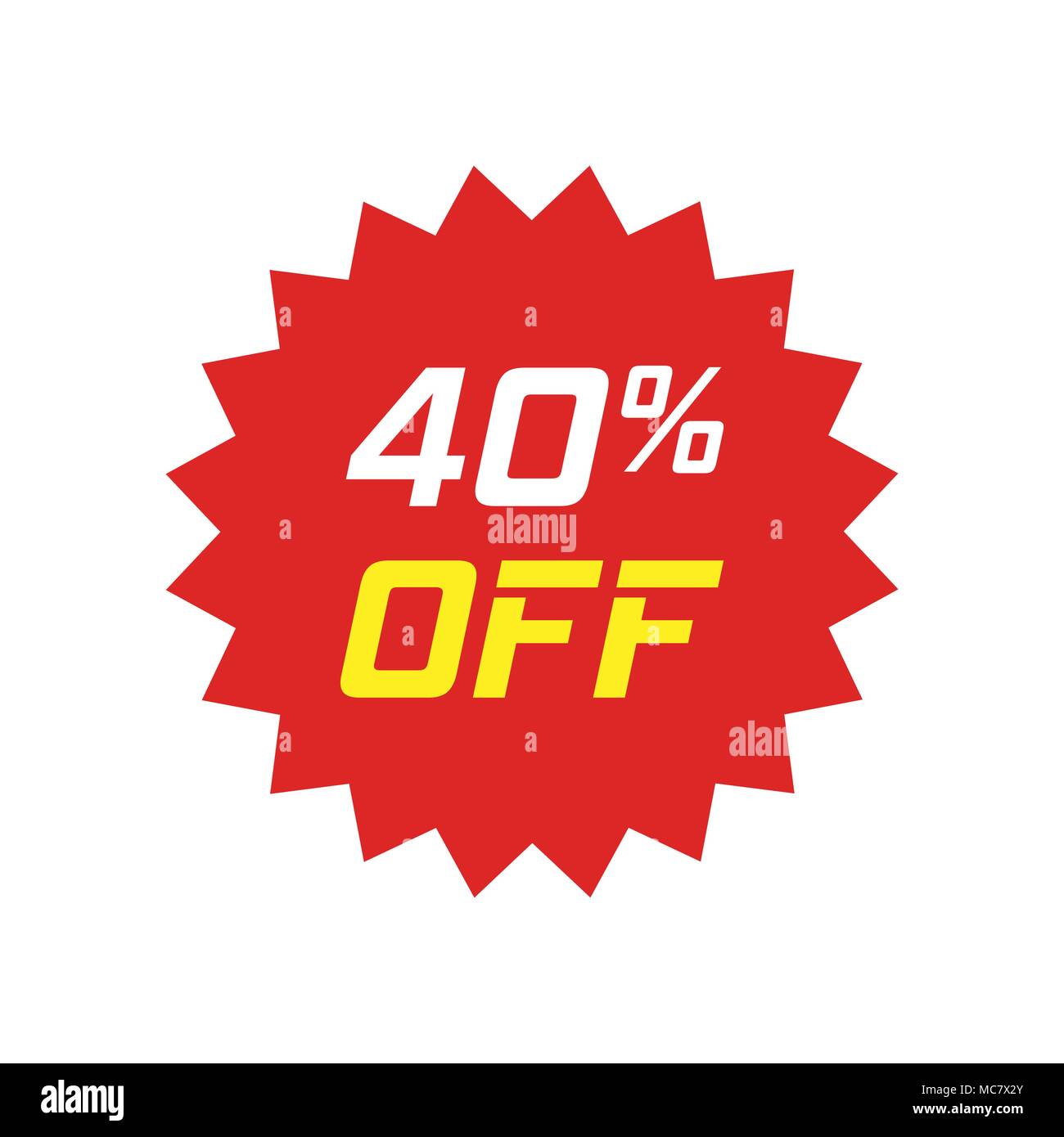 40 Percent Discount Icon Symbol Stock Vector Images Alamy