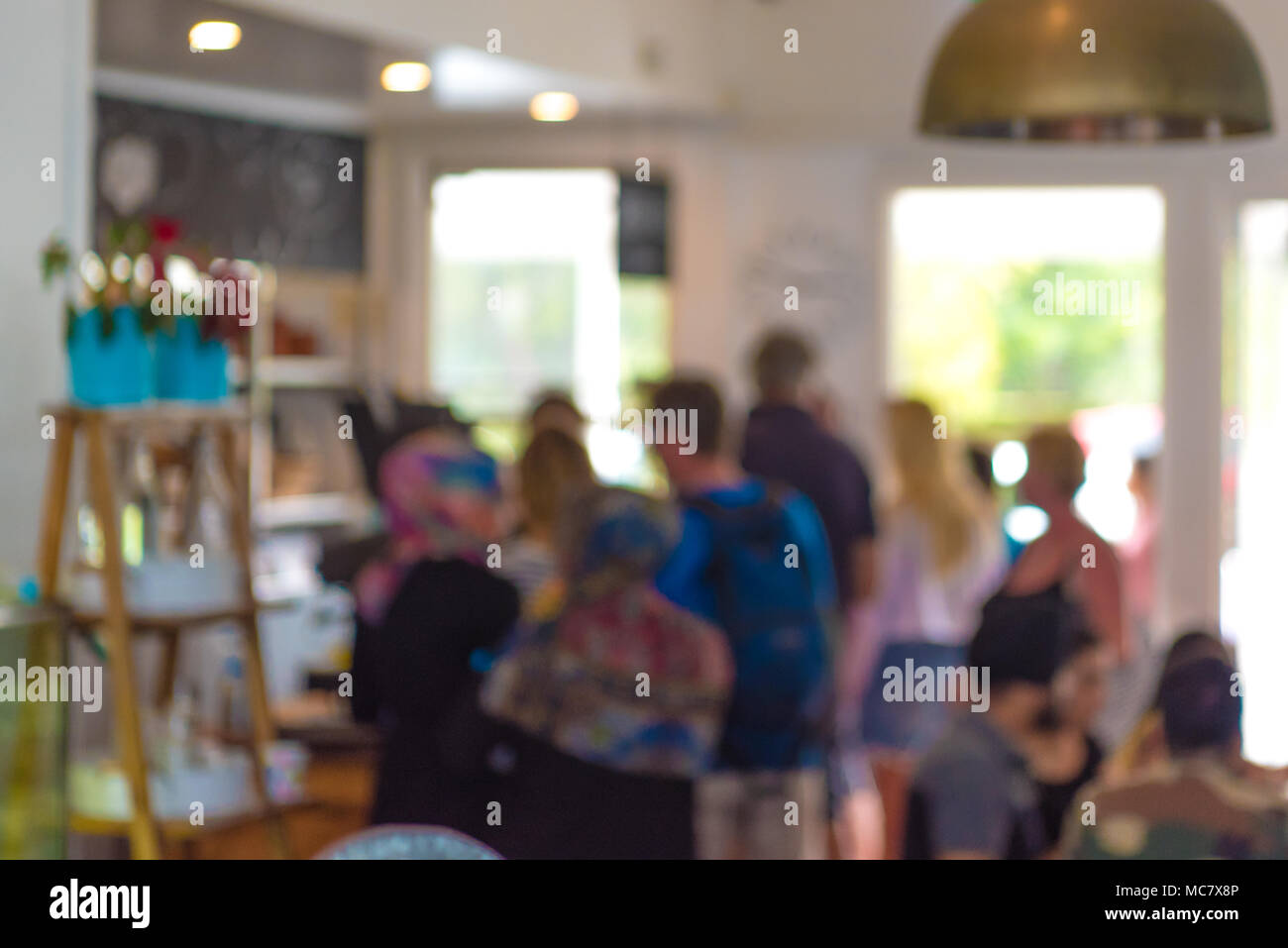 Blur abstract people background, unrecognisable silhouettes of people ...
