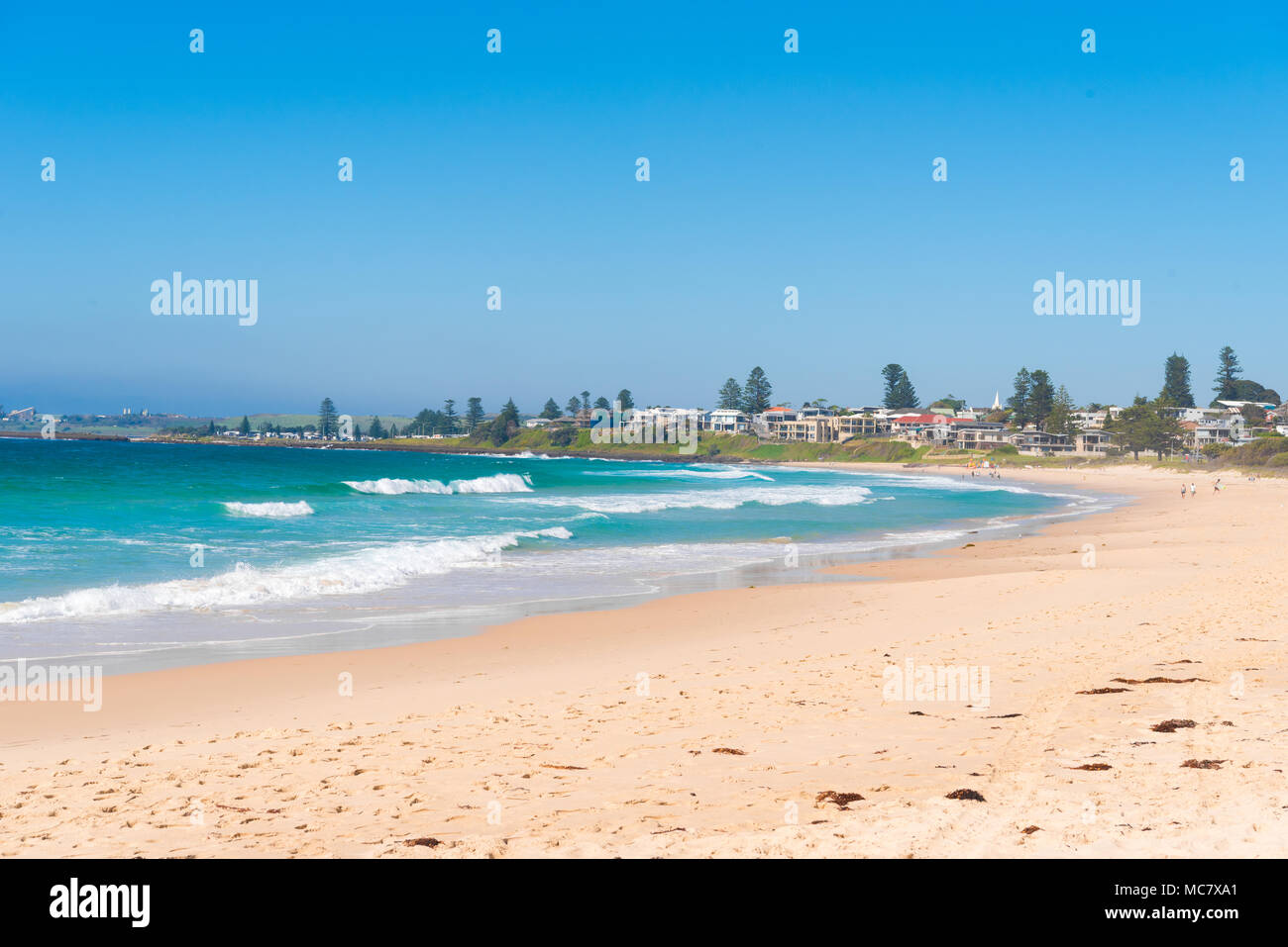 Shellharbour, NSW, Australia-March 30, 2018: People enjoying the sunny ...