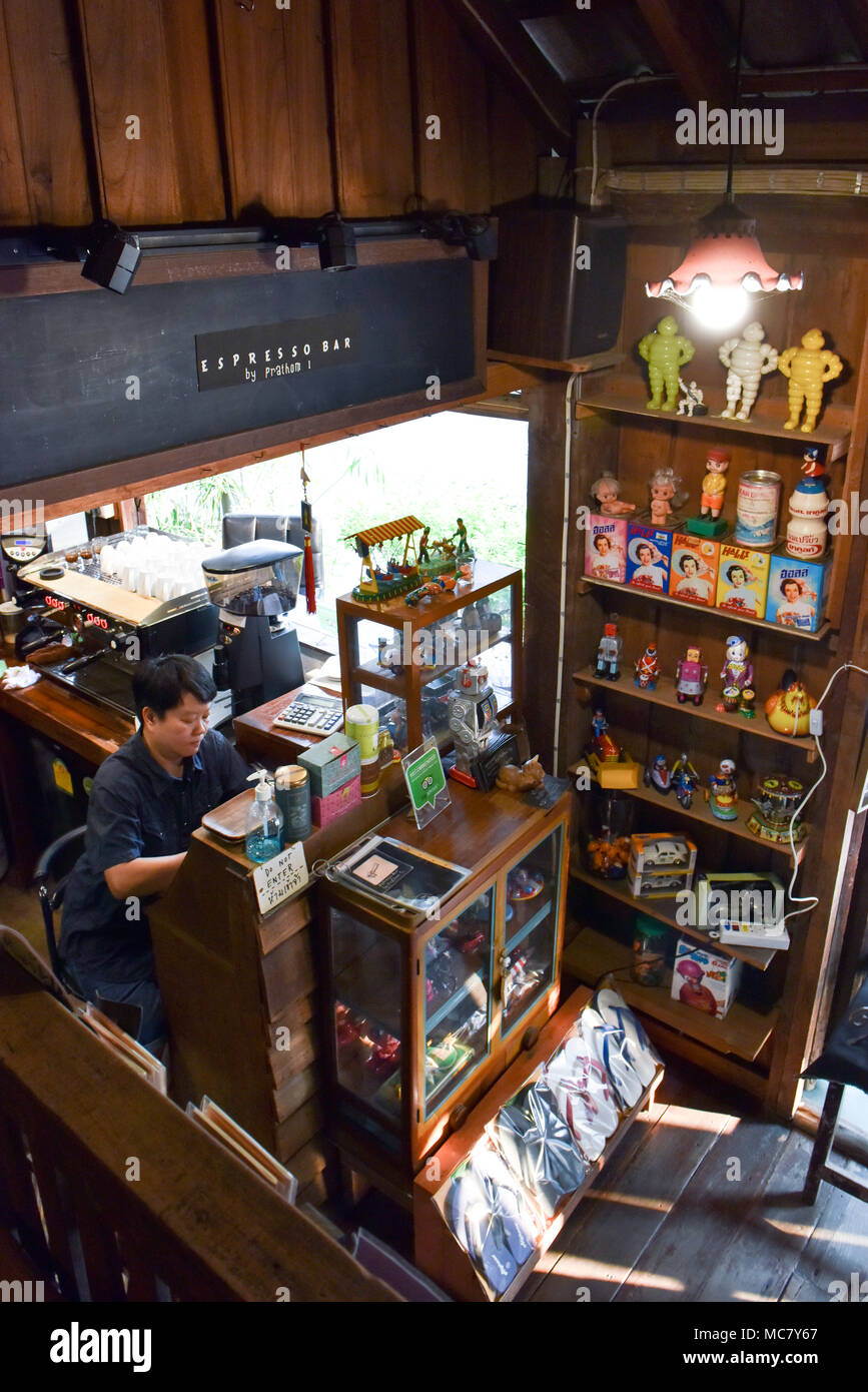 Espresso Bar, Pai, Northern Thailand Stock Photo - Alamy