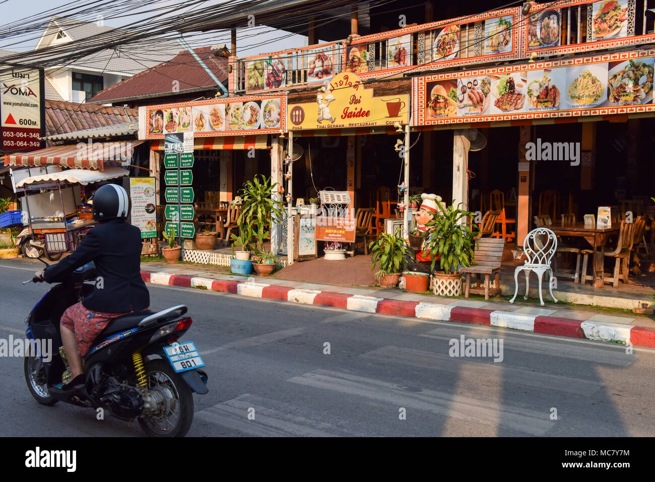 Restaurant Pai, Northern Thailand Stock Photo - Alamy
