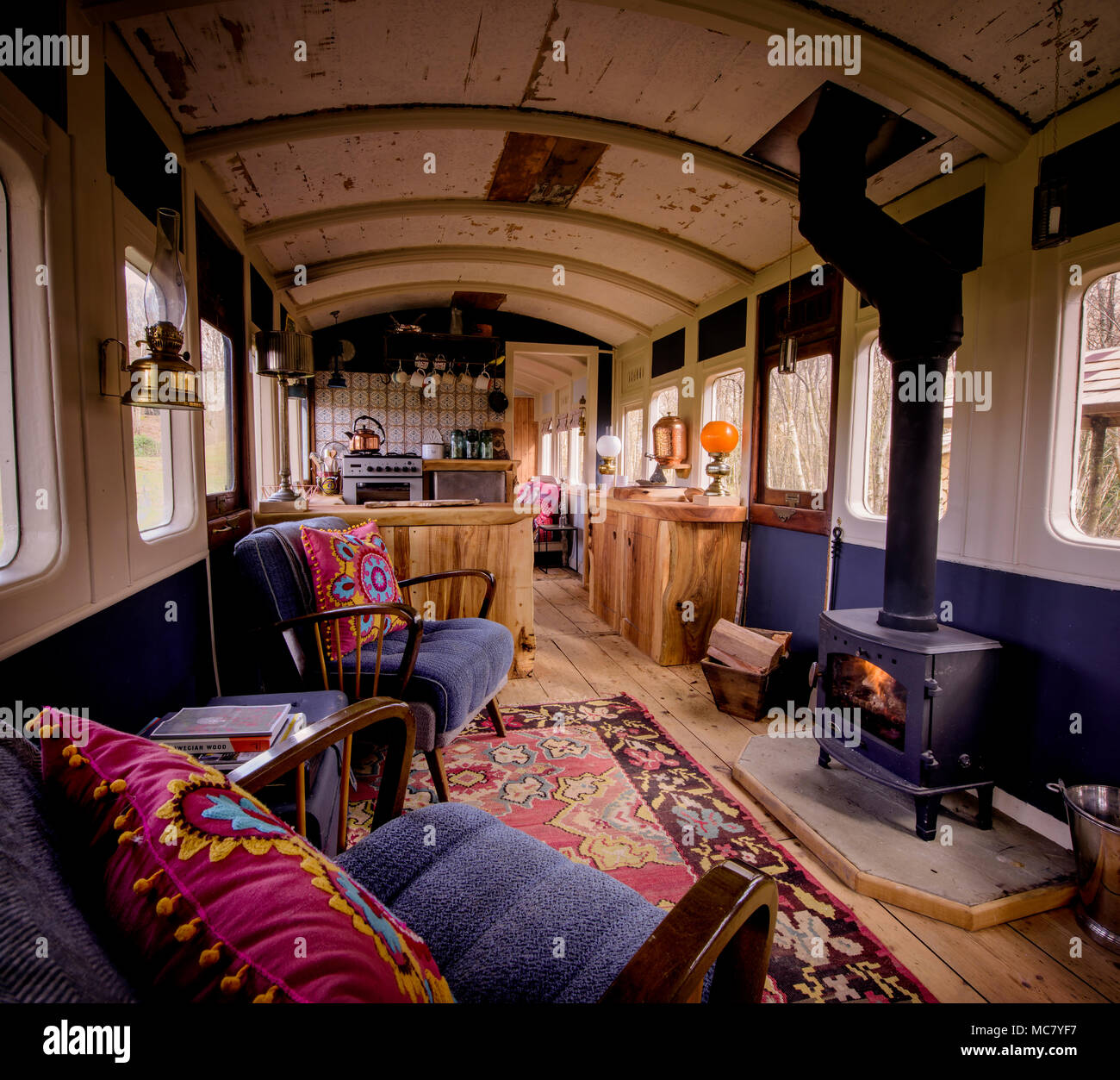 Converted railway carriage hi-res stock photography and images - Alamy