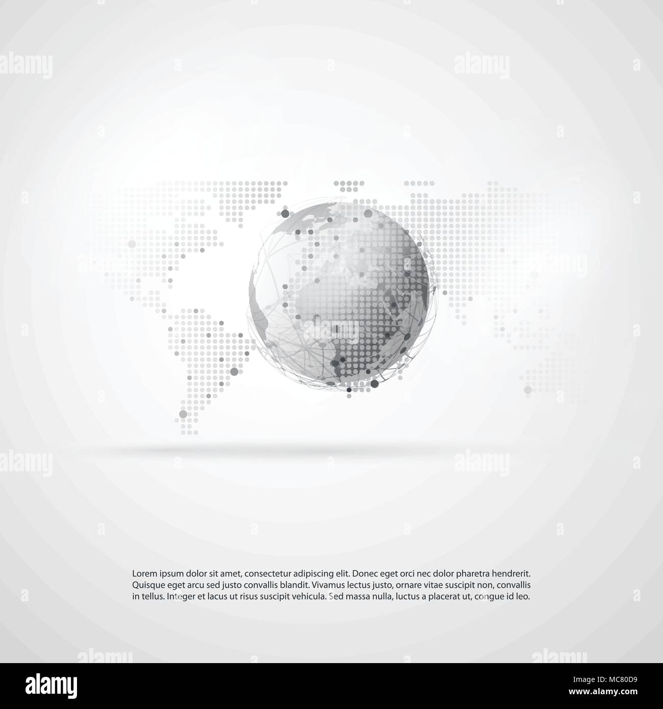 Abstract Cloud Computing and Global Network Connections Concept Design ...