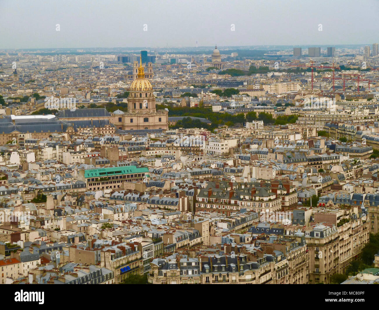 Panoramic view paris golden hi-res stock photography and images - Alamy