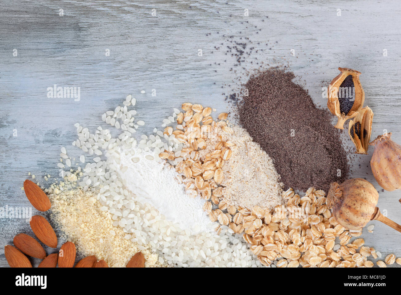 Various types flour hi-res stock photography and images - Alamy