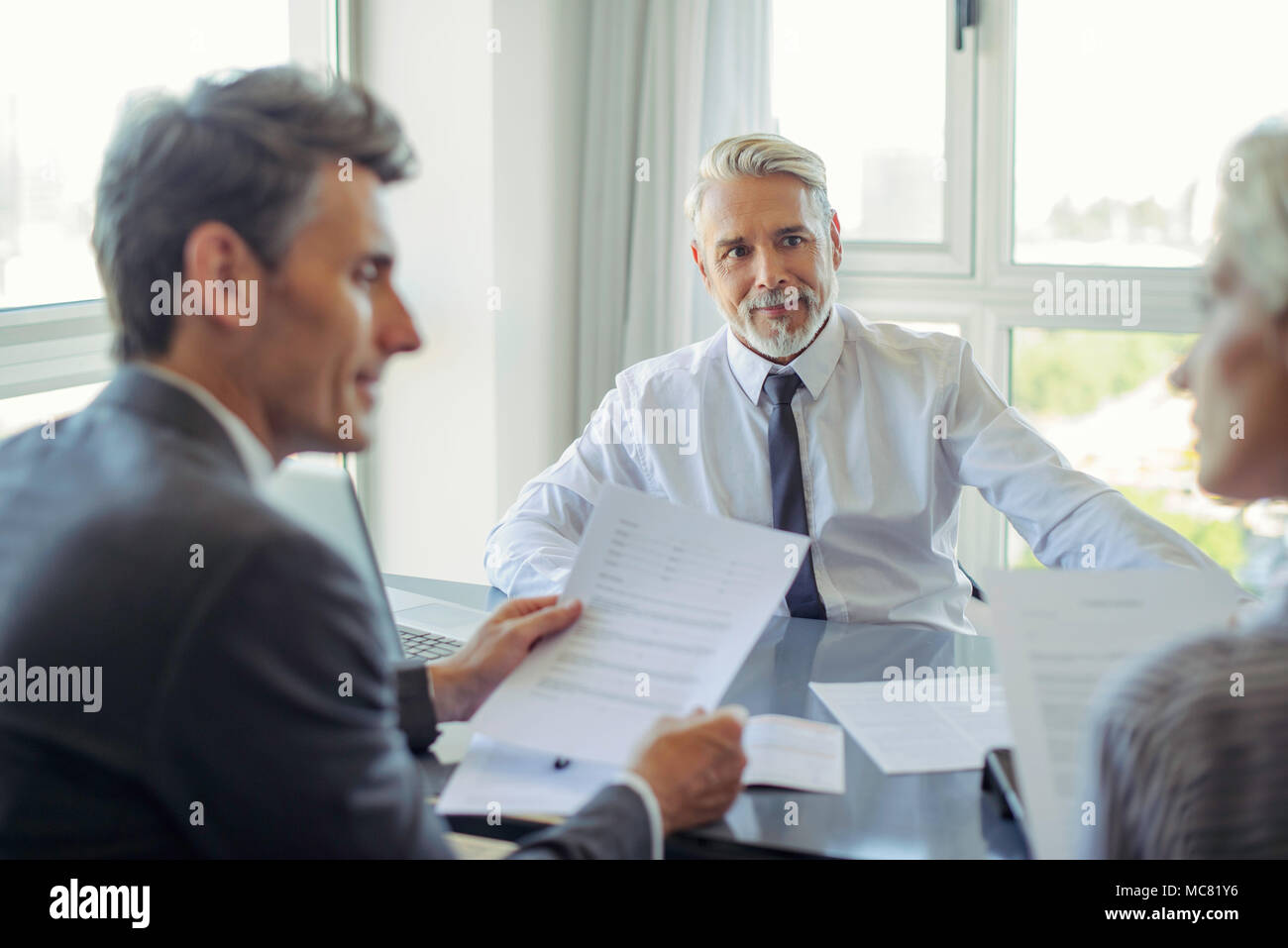 Banker client hi-res stock photography and images - Alamy