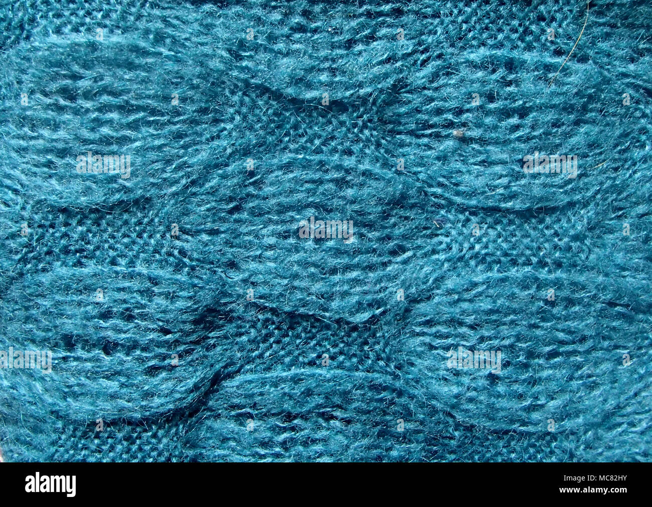 Blue Knitted Wool Textured Background Stock Photo - Alamy