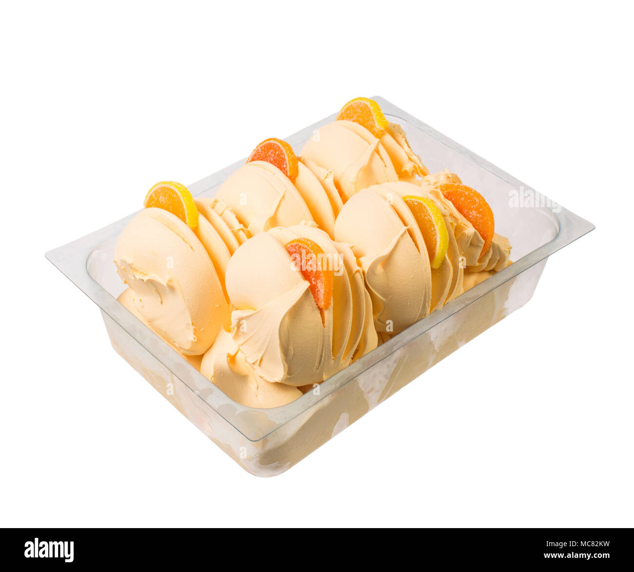 Closeup fresh ice cream Cut Out Stock Images & Pictures - Alamy