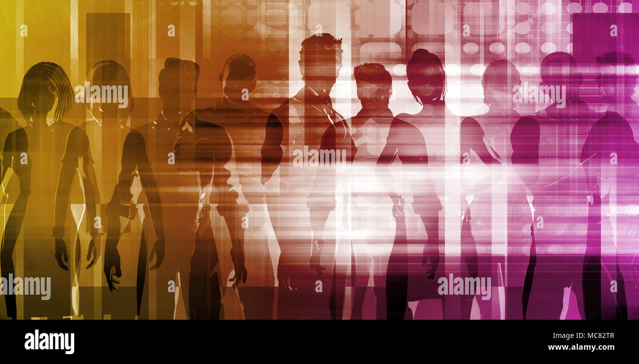 Business People Smiling and Empowered Workforce Concept Stock Photo - Alamy