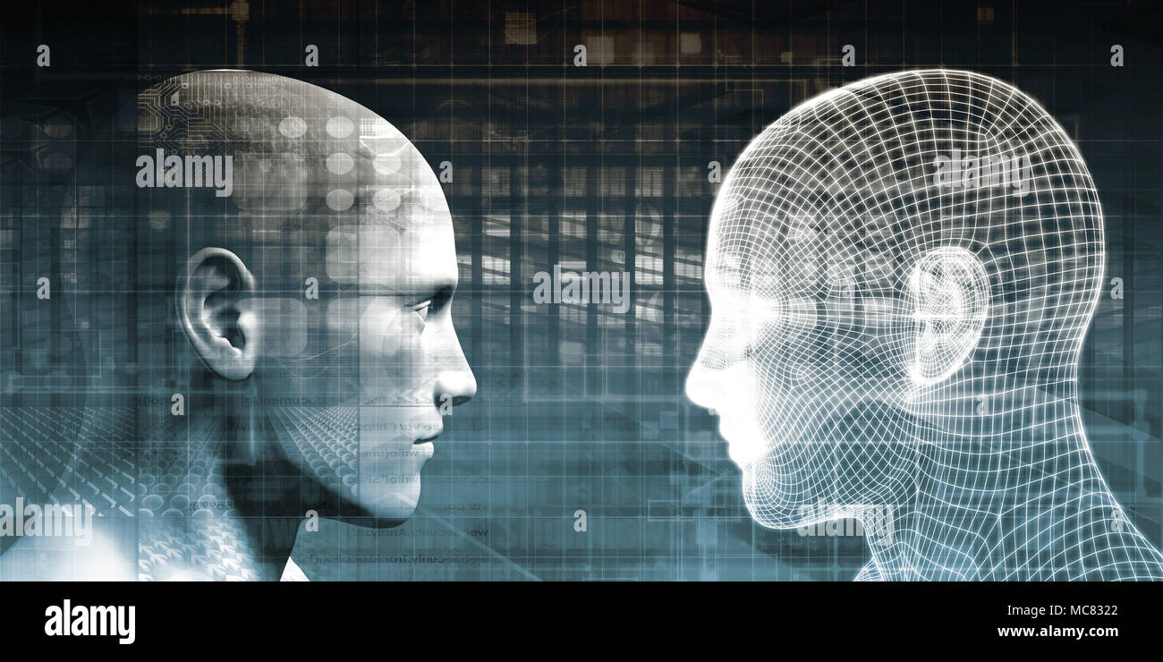 Integration with Technology as a Art Concept Stock Photo - Alamy