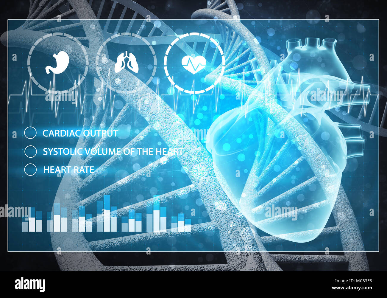 Medicine user interface Stock Photo - Alamy