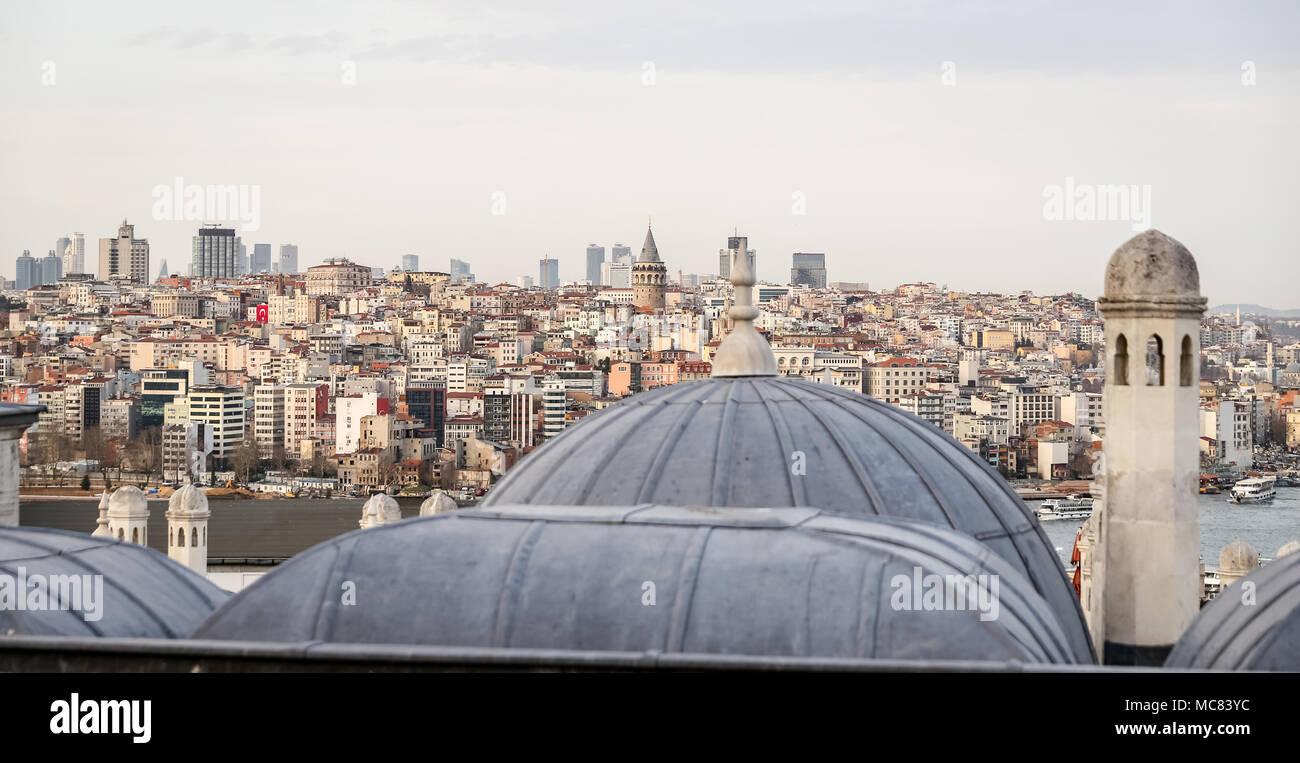 Galata and Karakoy district in Istanbul city, Turkey Stock Photo - Alamy