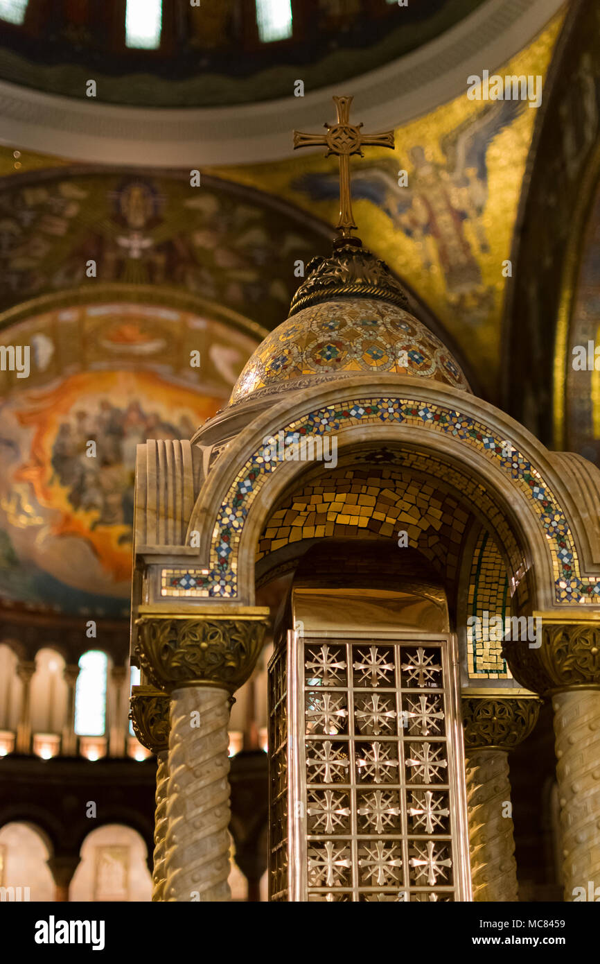 Saint Louis Basilica Baptistery Stock Photo - Alamy