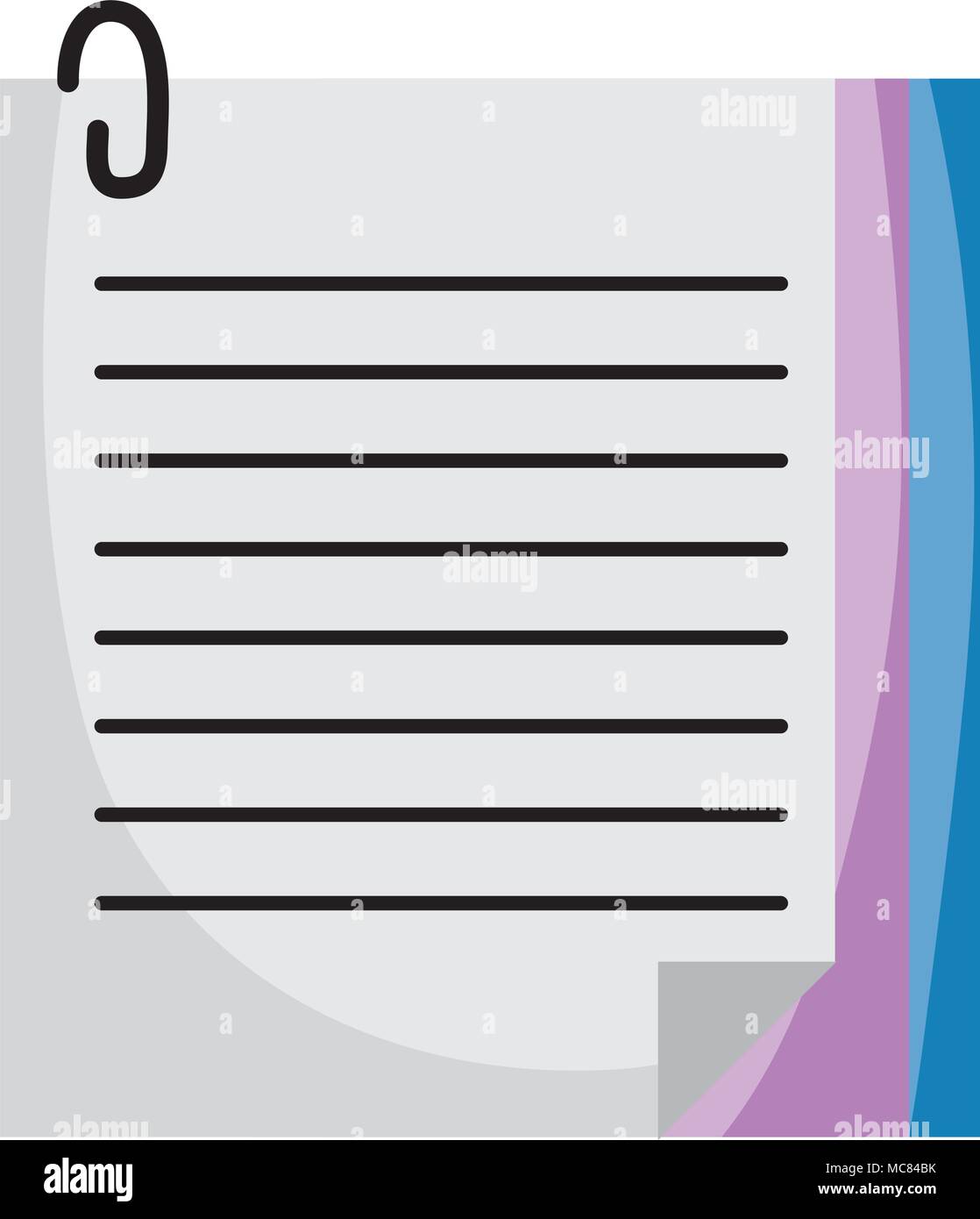 paper block education school object Stock Vector Image & Art - Alamy