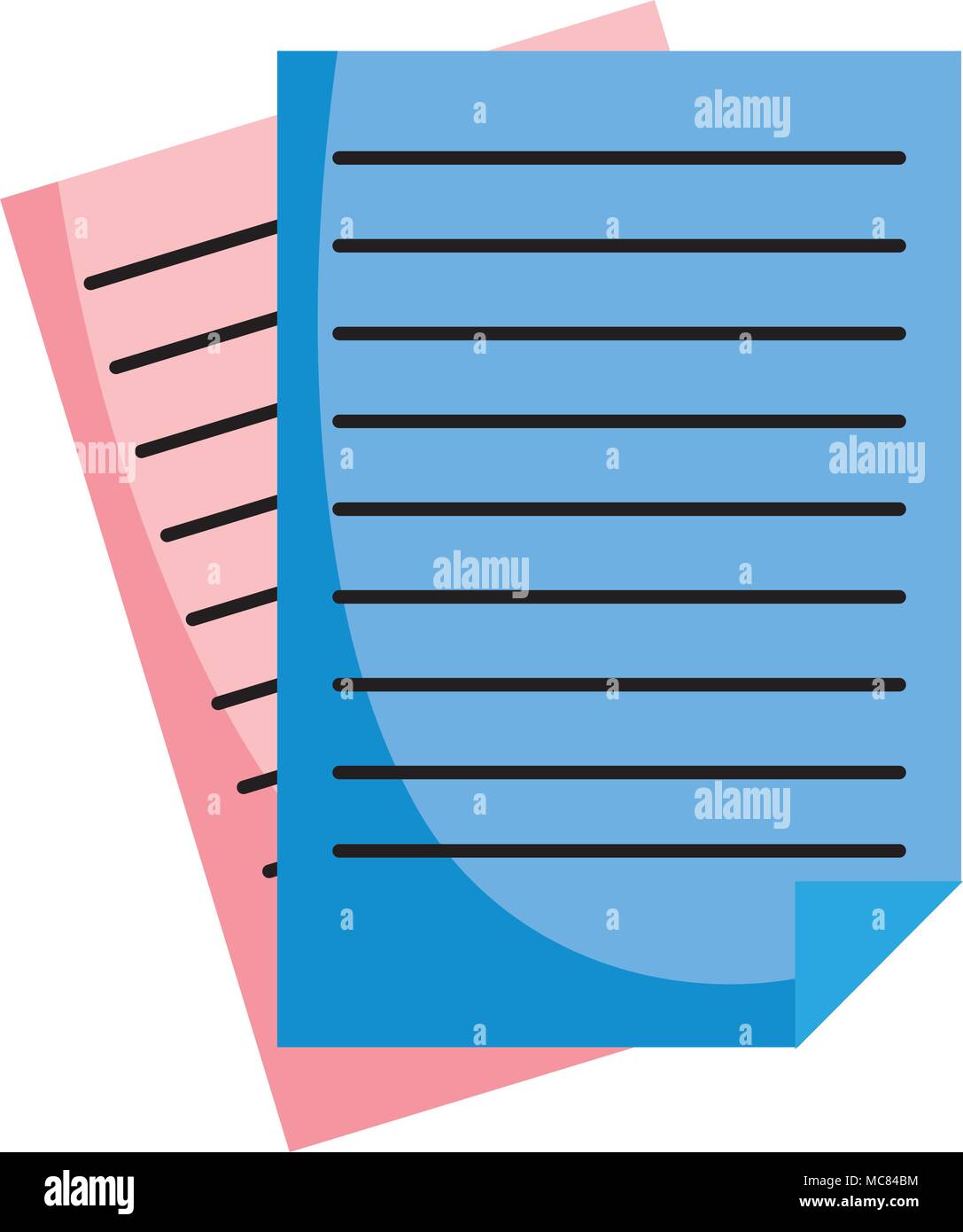 information papers block school object Stock Vector Image & Art - Alamy