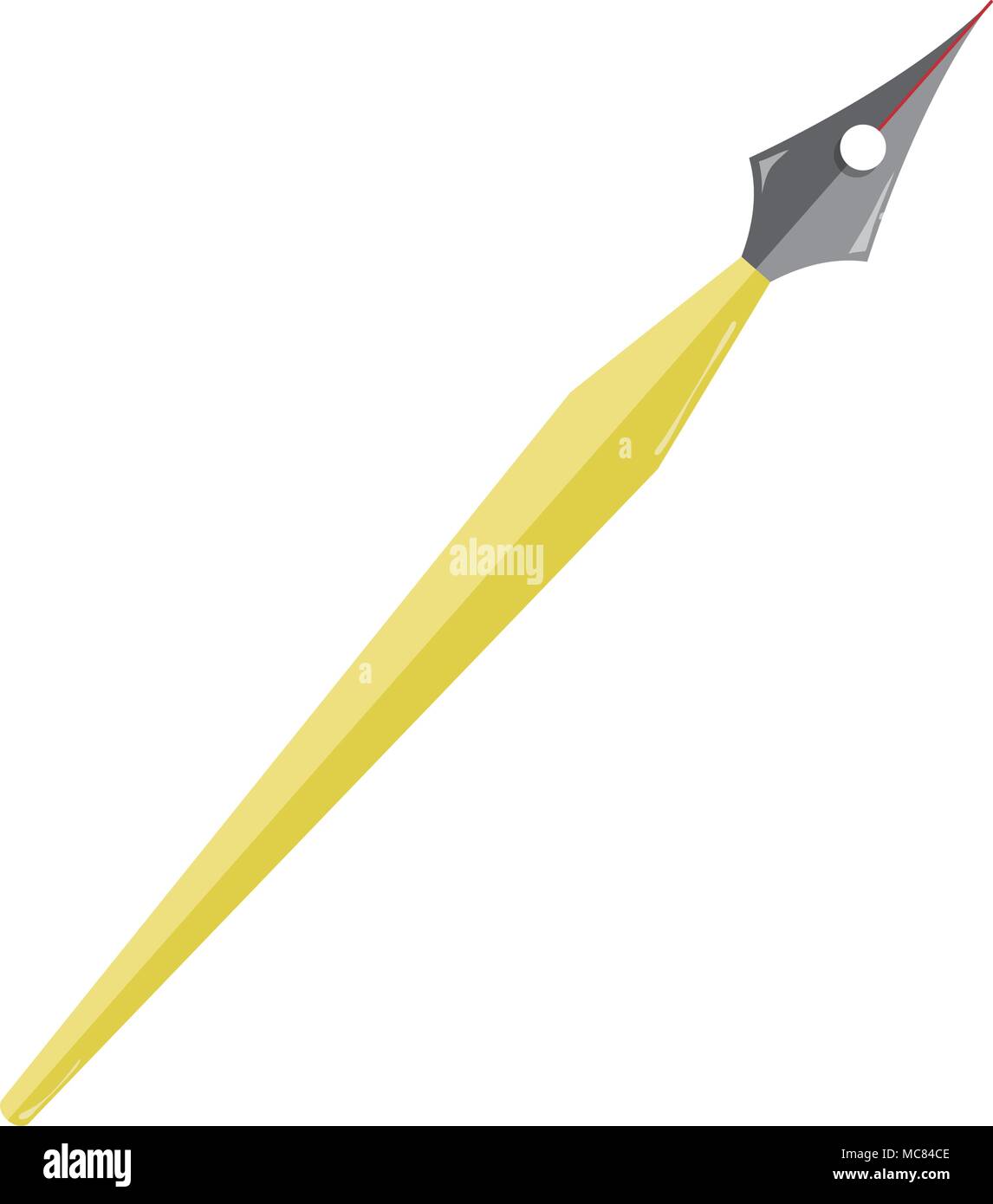 art feather pen object design Stock Vector Image & Art - Alamy