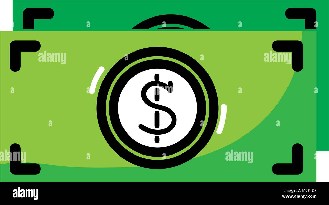 Paying bills dollar bills Stock Vector Images - Alamy