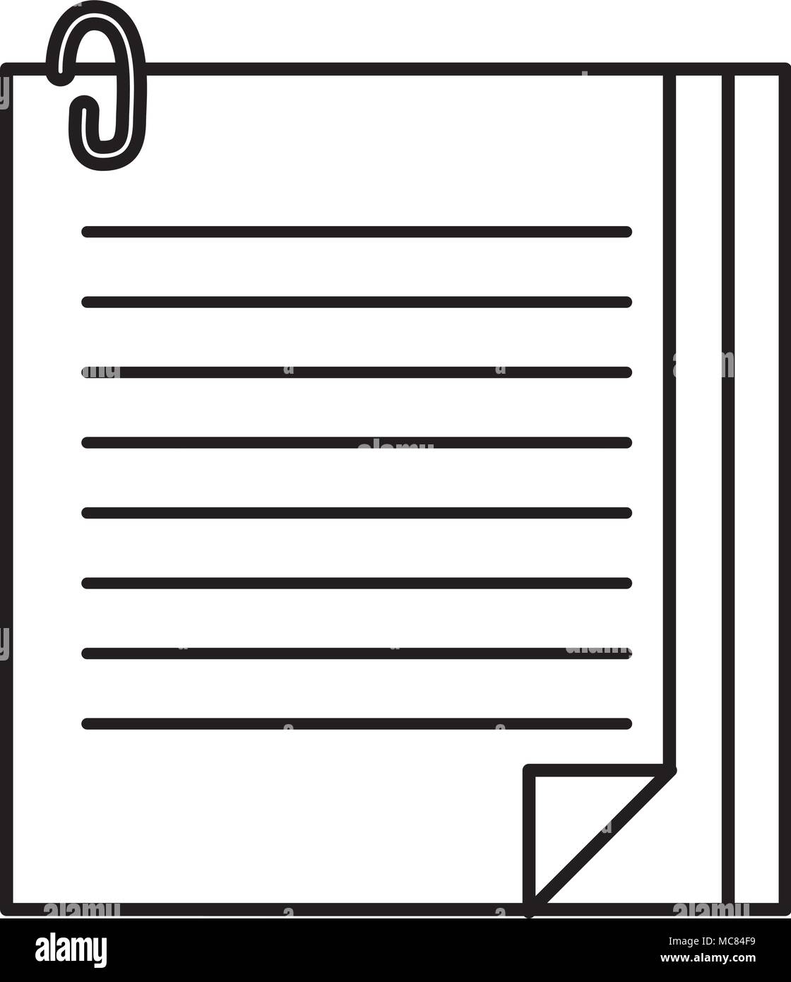 line paper block education school object Stock Vector Image & Art - Alamy