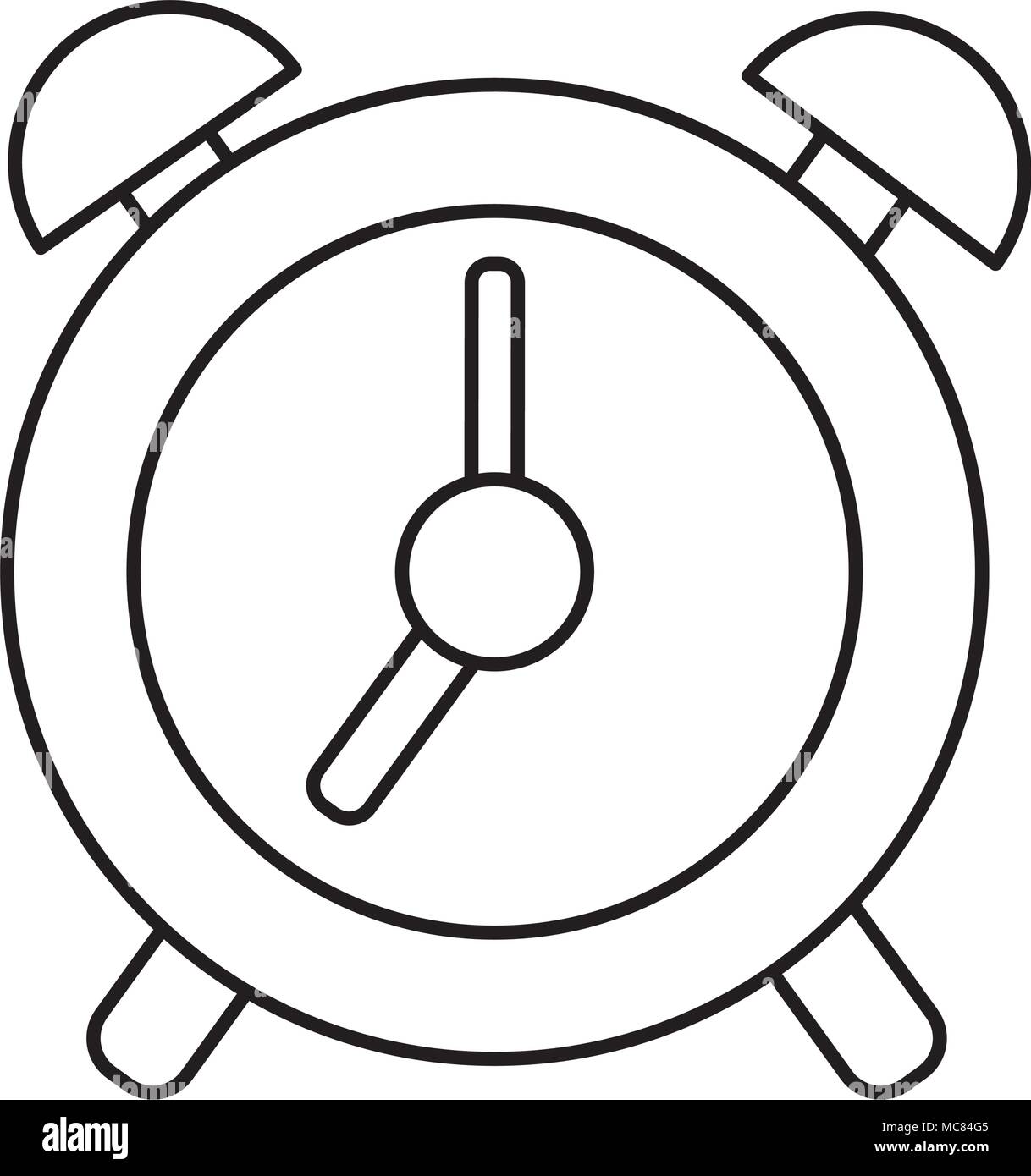 line circle clock time object design Stock Vector Image & Art - Alamy