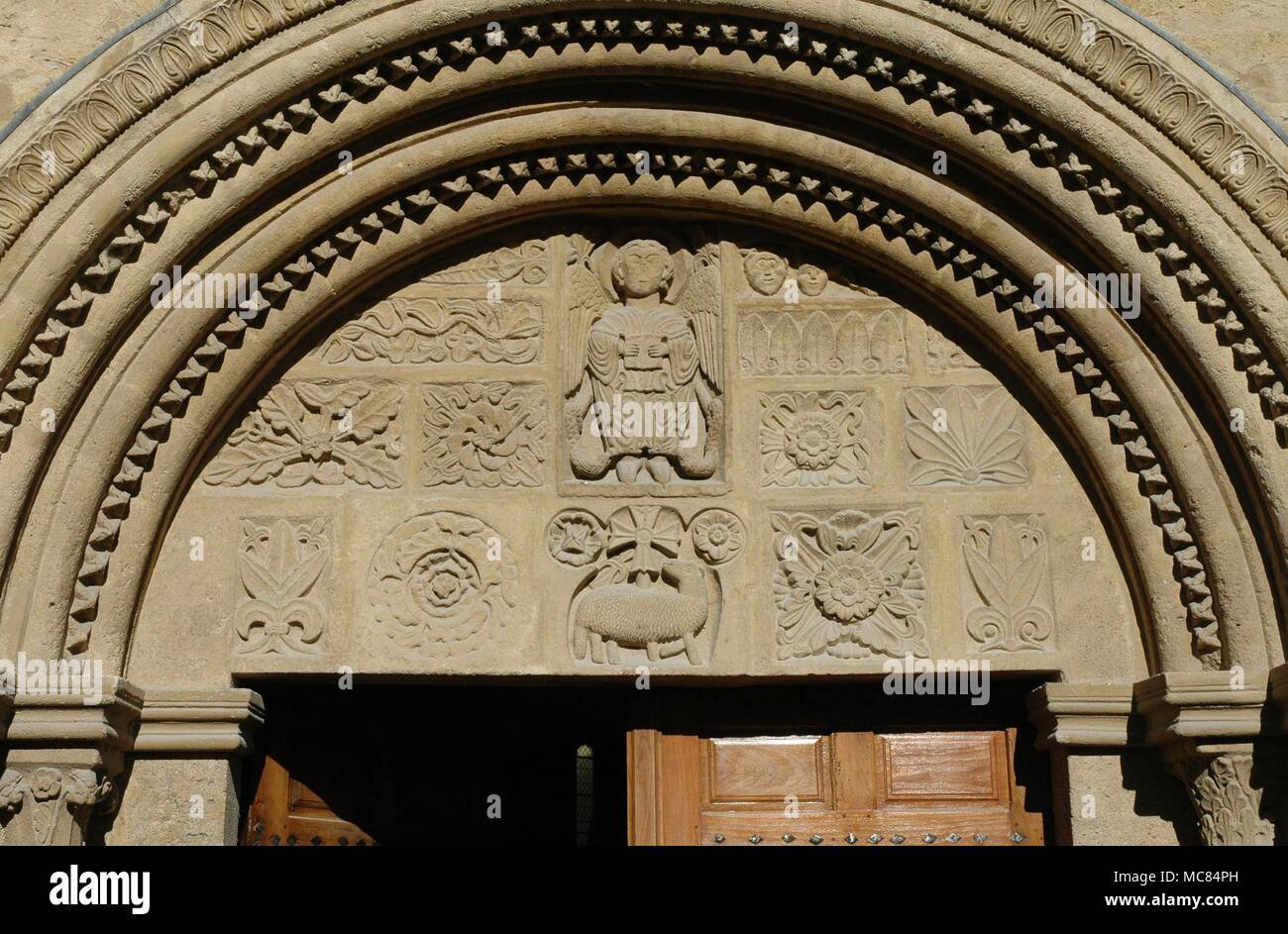 NOSTRADAMUS The tympanum of the church of Saint Michel, familiar to ...