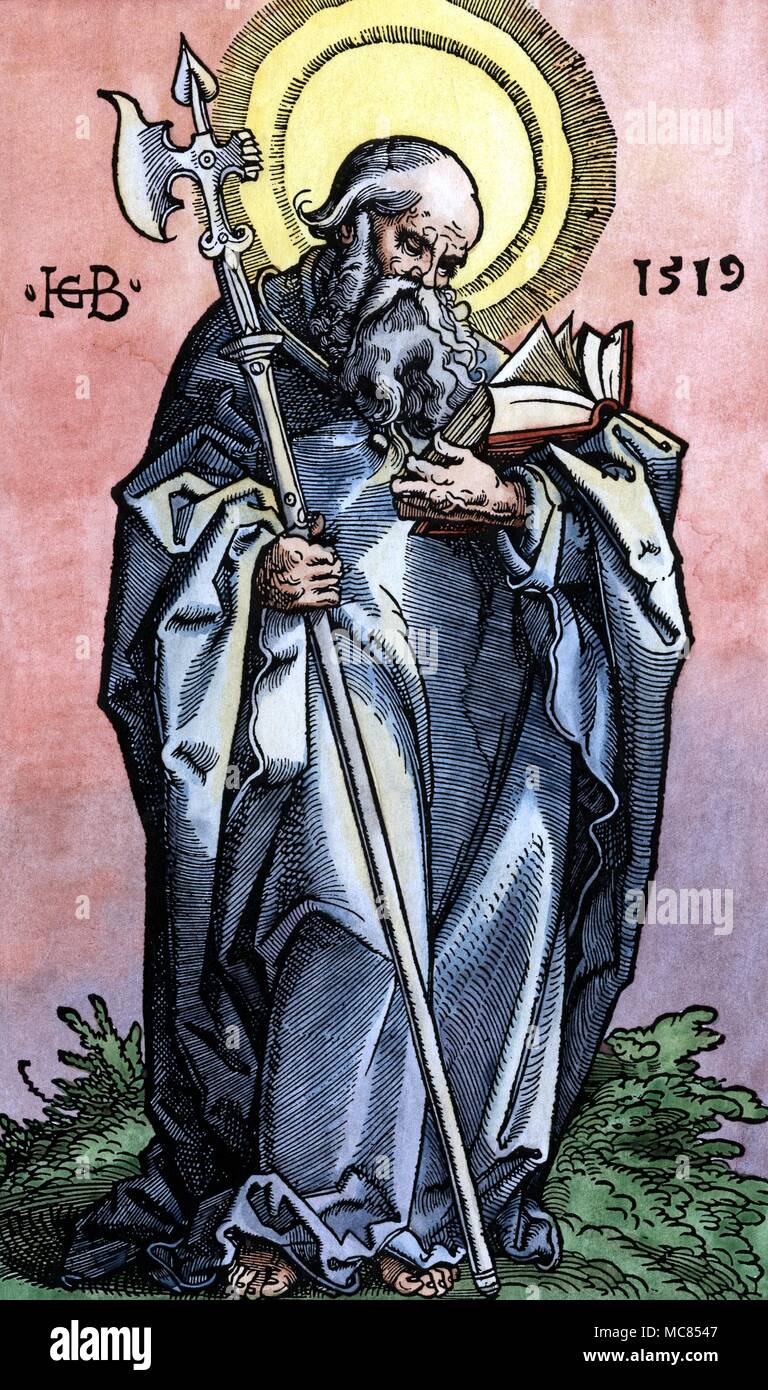 Christianity and Saints - Mathias Saint Mathias, from a series of ...