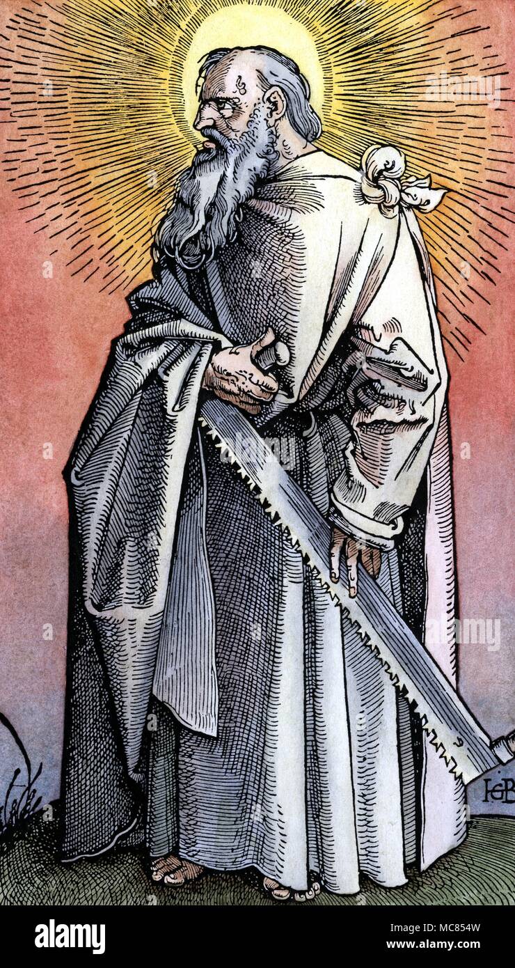 Christianity and Saints - Simon Saint Simon from a series of prints ...