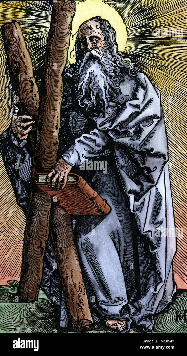 Christianity and Saints - Andrew Saint Andrew, from a series of prints ...