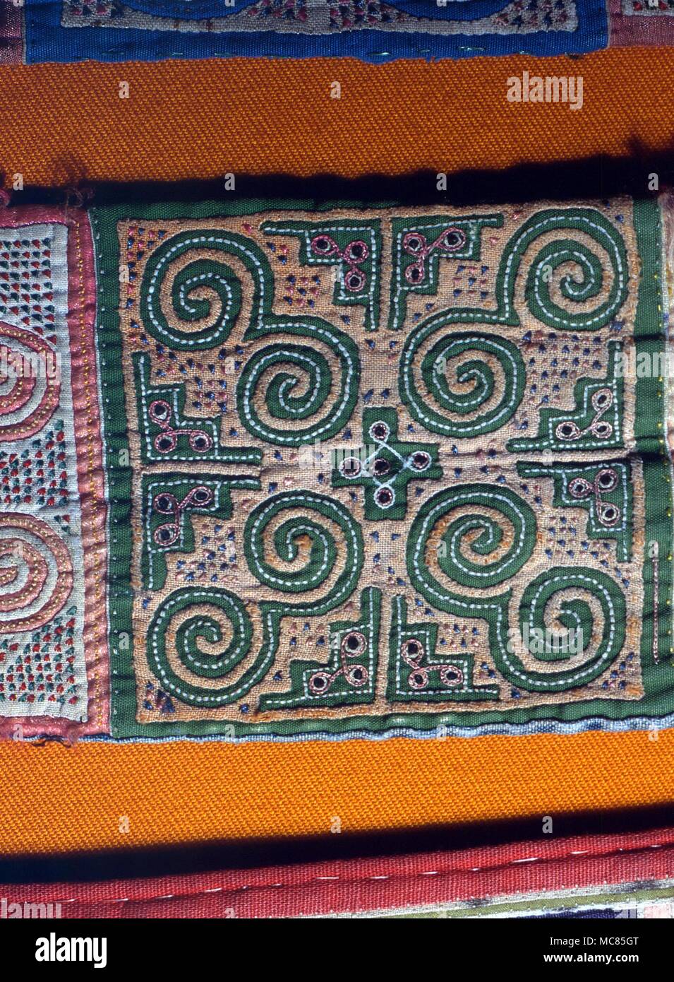 Spiral formations, as part of the amuletic magical protection symbolism ...