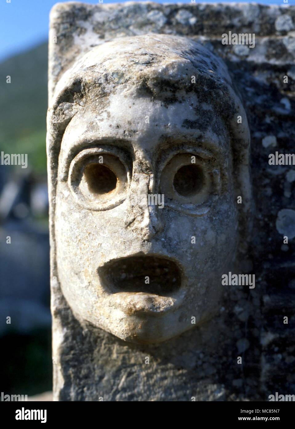 Greek theatre mask hi-res stock photography and images - Alamy