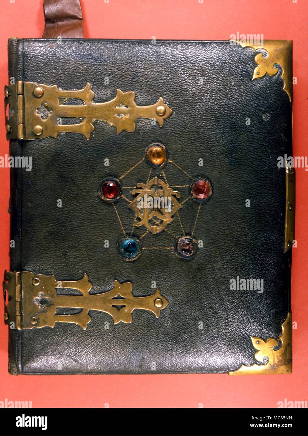 GRIMOIRE Binding of a wiccan grimoire, a 'Book of Shadows'. private ...