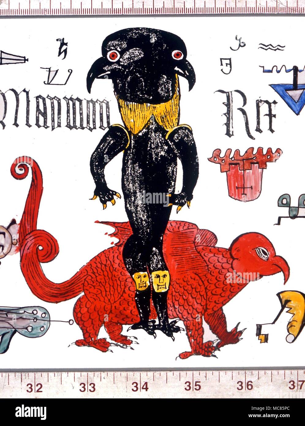 GRIMOIRE Maymon Rex, the demon king, with sigils for various other ...