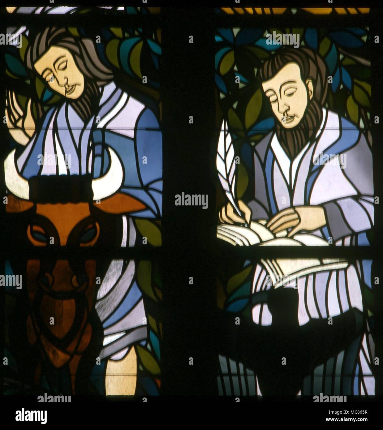 CHRISTIAN - Evangelists Luke and John, linked with the signs Taurus and ...