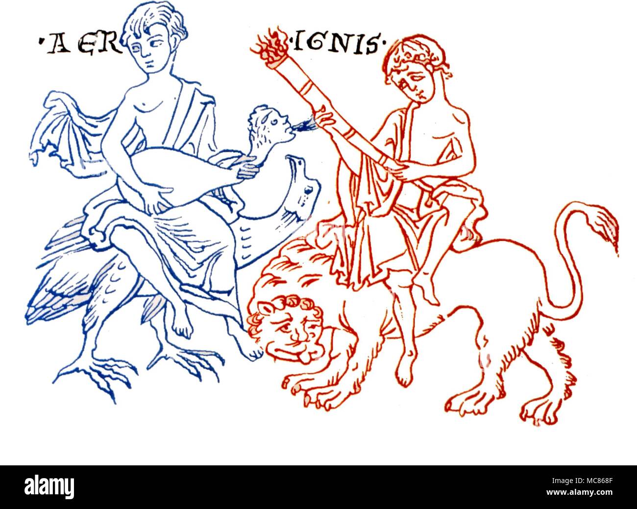 ELEMENTALS - Air and Fire Personifications of Air and Fire - artwork ...