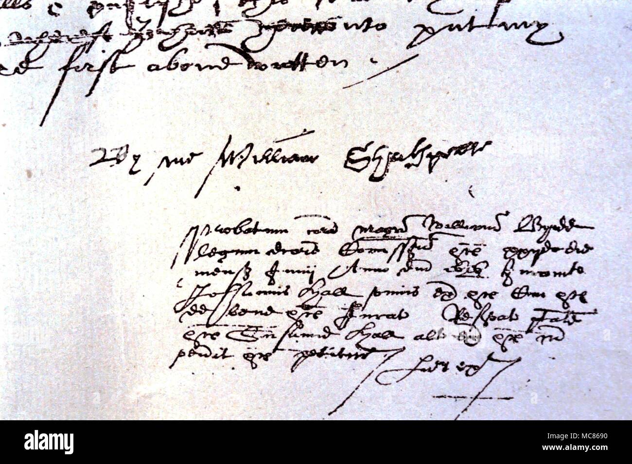 Shakespeare Writing Font