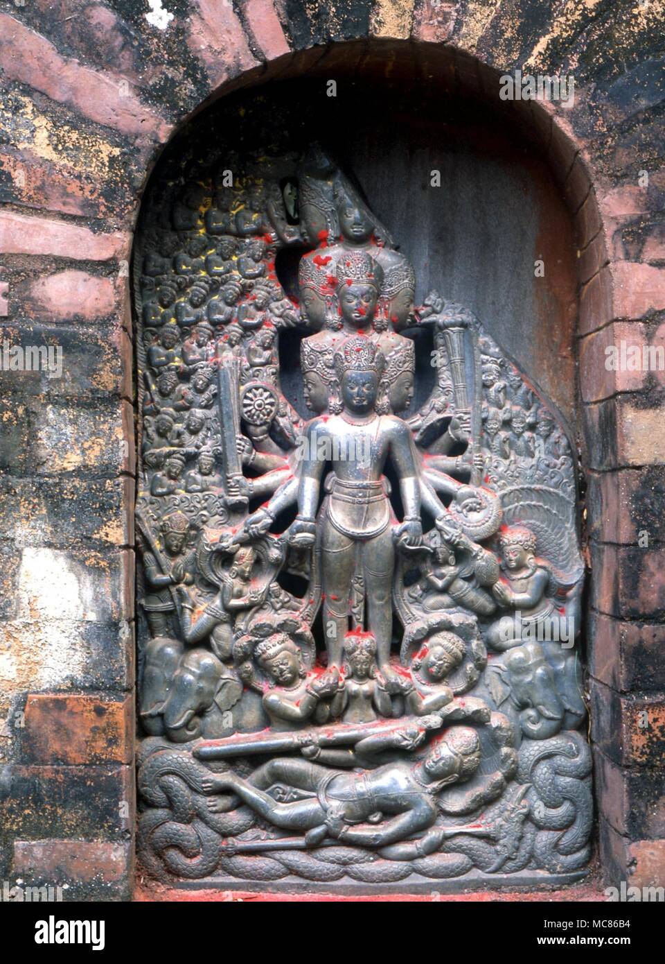 NEPAL Vishnu statue Teh 8th century Licchavi stone carving of Vishnu at ...