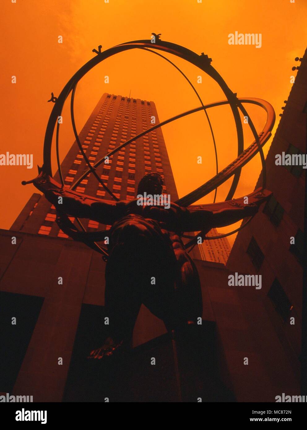 ASTROLOGY - Atlas carrying the sphere of the zodiac, the images marked ...