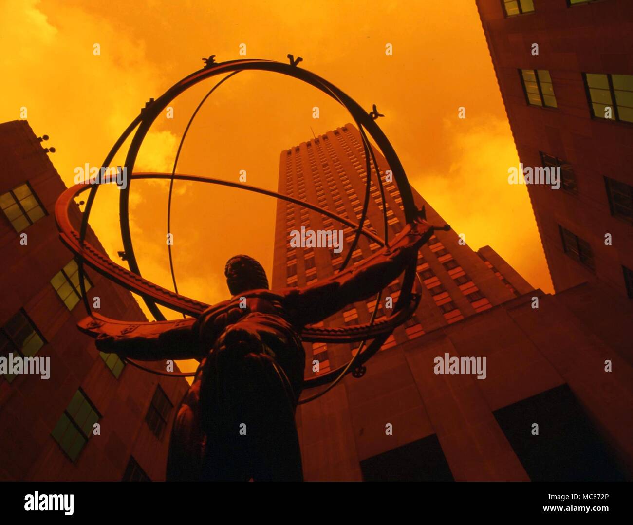 ASTROLOGY - Atlas carrying the zodiac and the planetary sigils ...