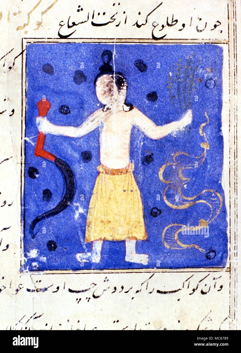 ASTROLOGY - Arabic Image of Saturn with the scythe. Formerly in the ...