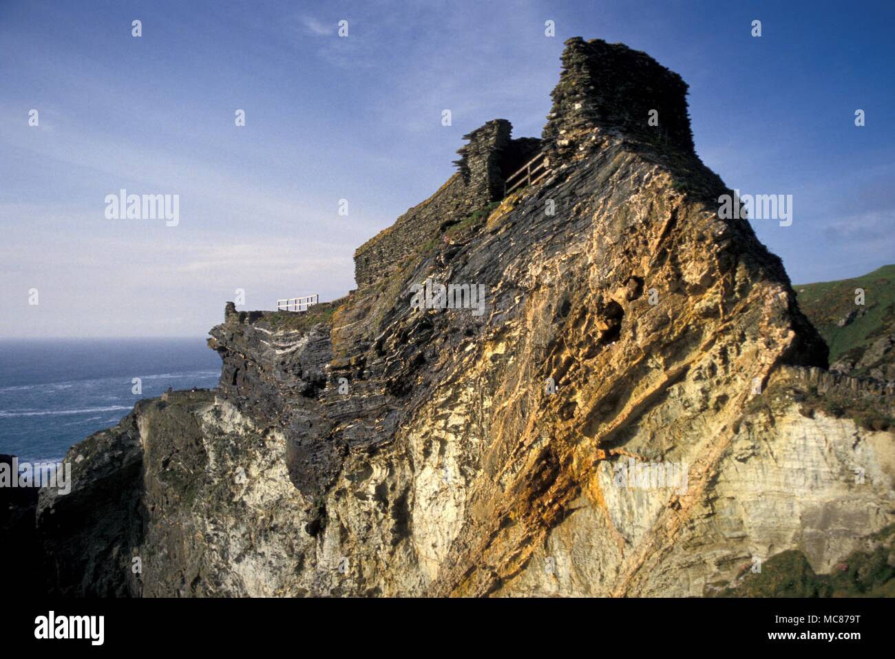 ARTHURIAN The remains of Tintagel Castle, claimed to have been one of ...
