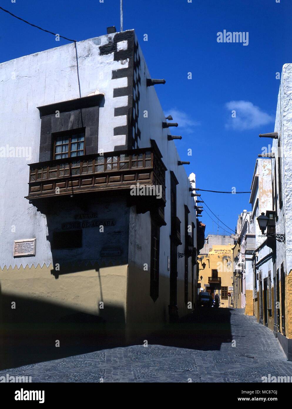 TROPICAL ISLANDS Canary Islands Exterior view of the house of ...