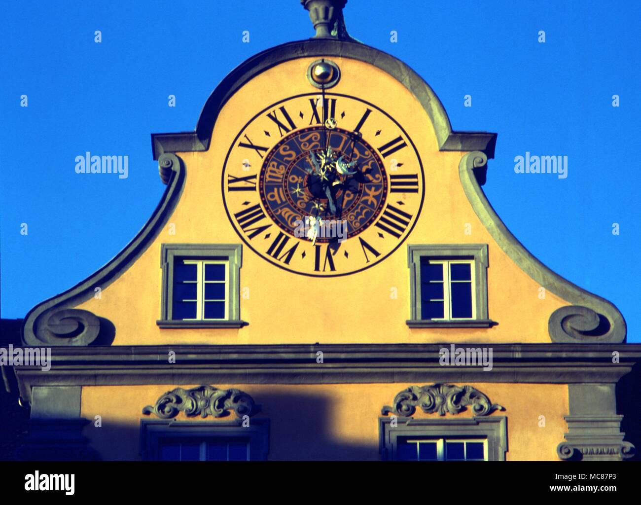 Horlogia and Clocks The zodiacial clock at Shaffhausen in which the ...