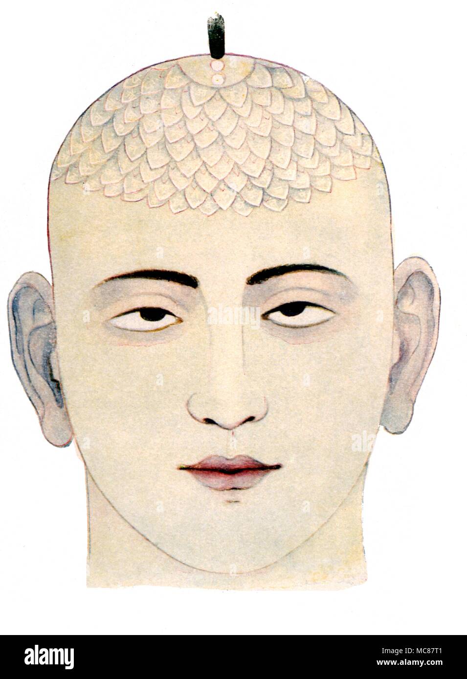 Chakras Sahasrara Padma the head lotus or Sahasrara padma chakra Plate ...