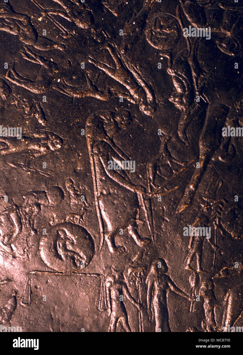 Taueret the hippo god a marker of the pole. Detail from the planisphere ...