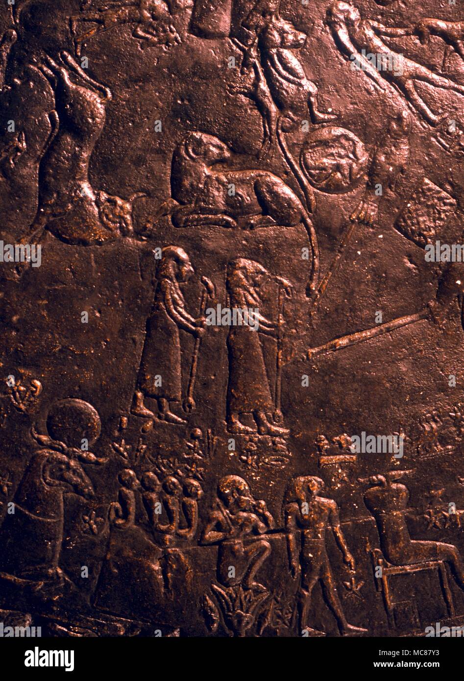 Egyptian Astrology Denderah Detail of the zodiacal constellation in the ...